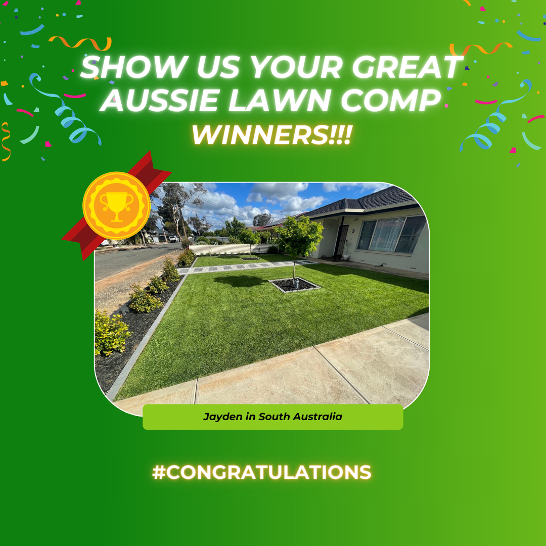 THE WINNERS ARE HERE! Show Us Your Great Aussie Lawn Competition Results.