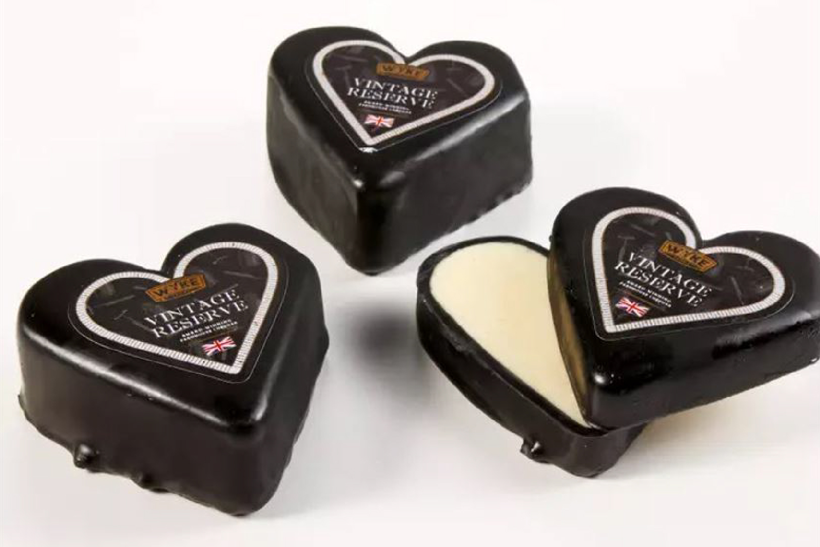 Heart shaped cheeses for Valentine's day