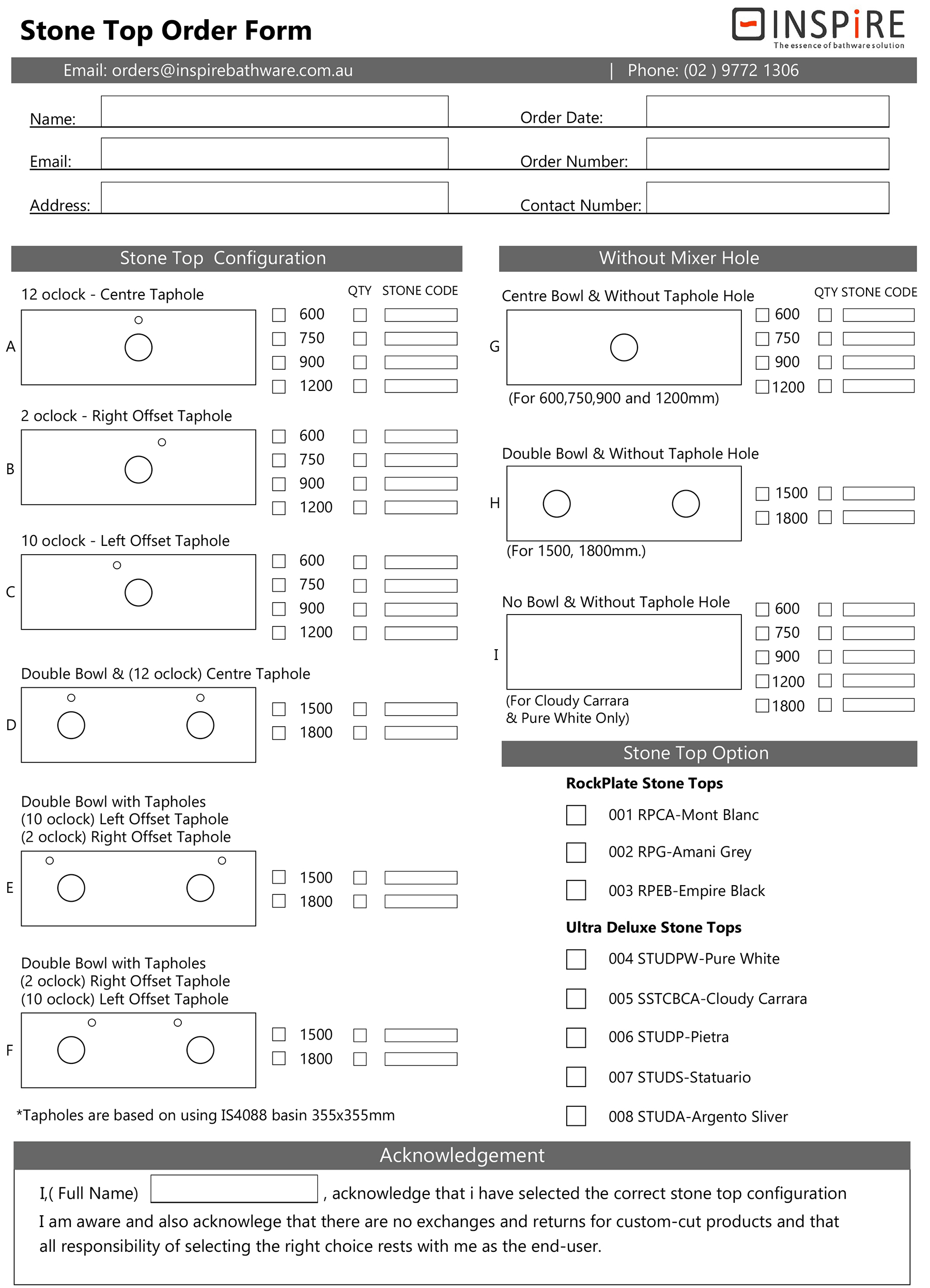 Stone Cutout Process