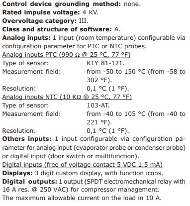 EVCO EV3X MED TEMP CONTROLLER 230VAC HVACR SPARES & EQUIPMENT EVCO CONTROLS TEMPERATURE CONTROLS
