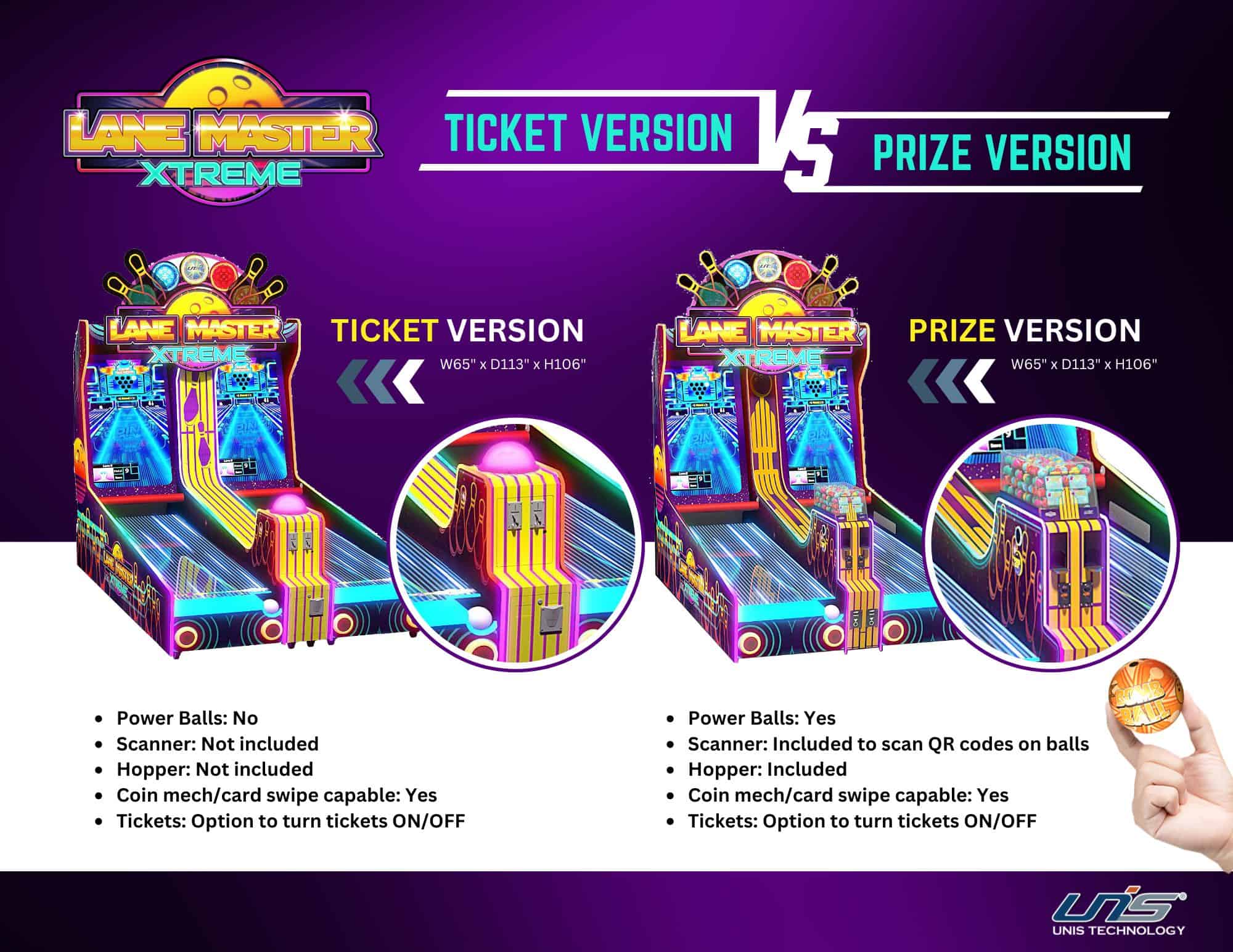 Buy Lane Master Xtreme - Ticket Version in Australia - Zax Amusements